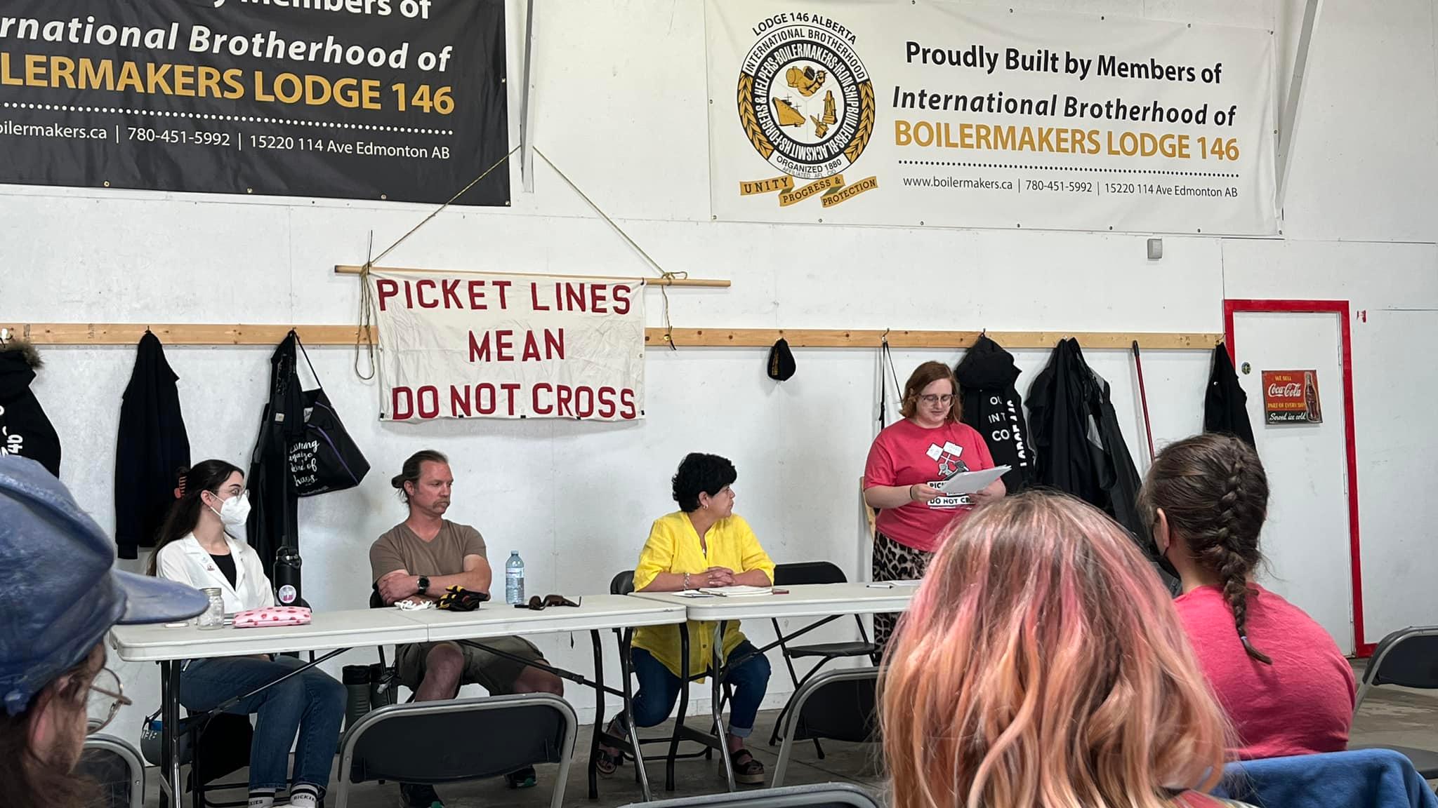 Picket Lines Mean Do Not Cross campaign launches in Edmonton ...